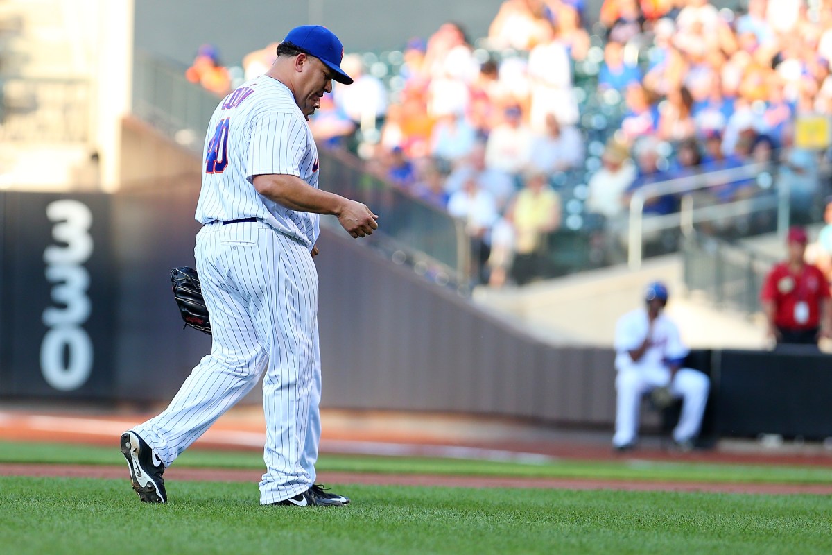 Bartolo Colón salió lesionado por un lineazo en su mano derecha - El ...
