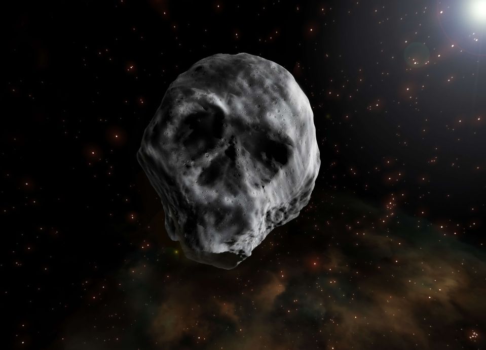 El espeluznante asteroide con forma de calavera regresa en Halloween ...