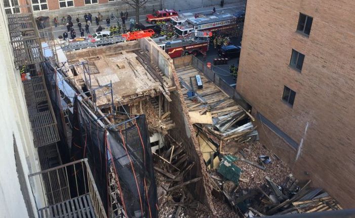 Se desplomó un edificio en Harlem - El Diario NY