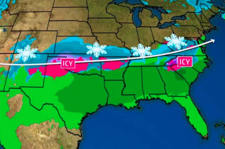 Gran tormenta invernal afectaría a medio país a final de semana - El ...
