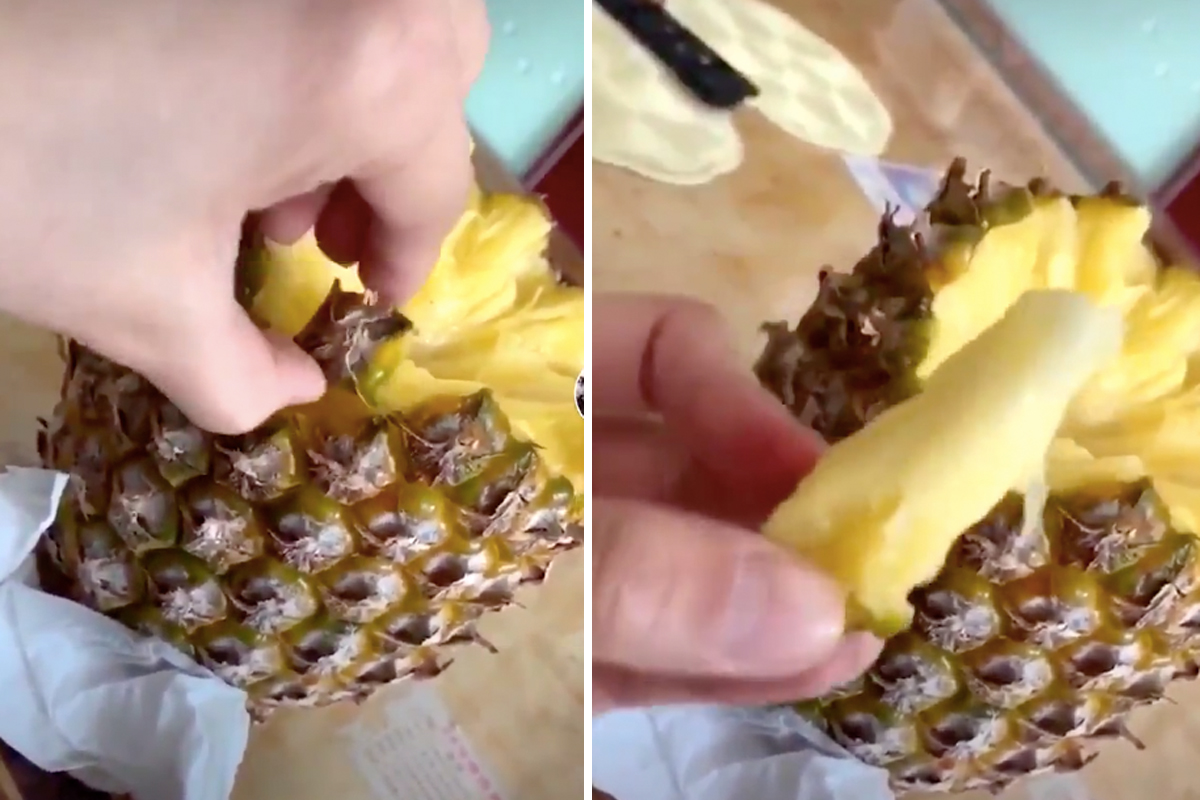 VIDEO: Esta es la verdadera forma de comer piña - El Diario NY