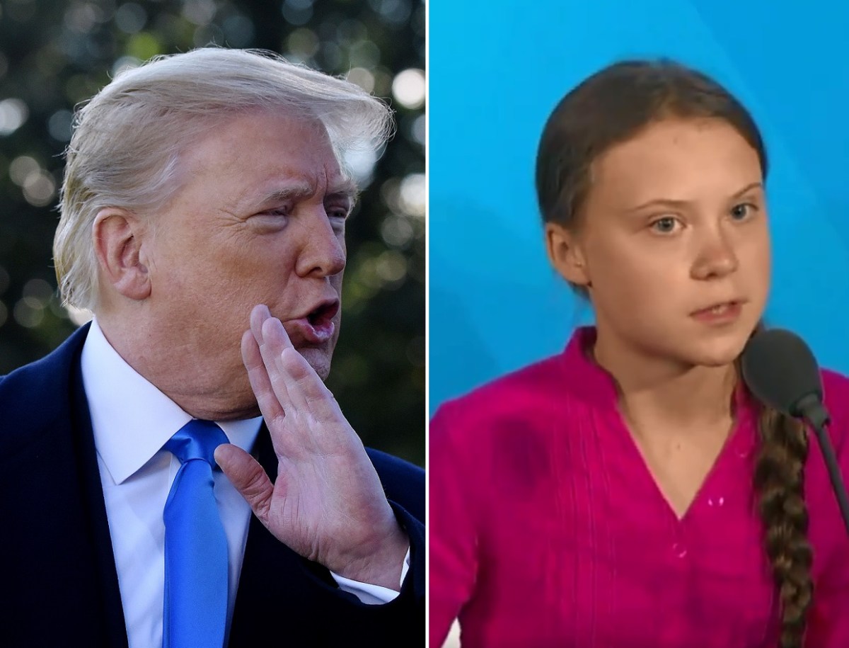 Trump se burla de Greta Thunberg, la joven activista contra el cambio ...