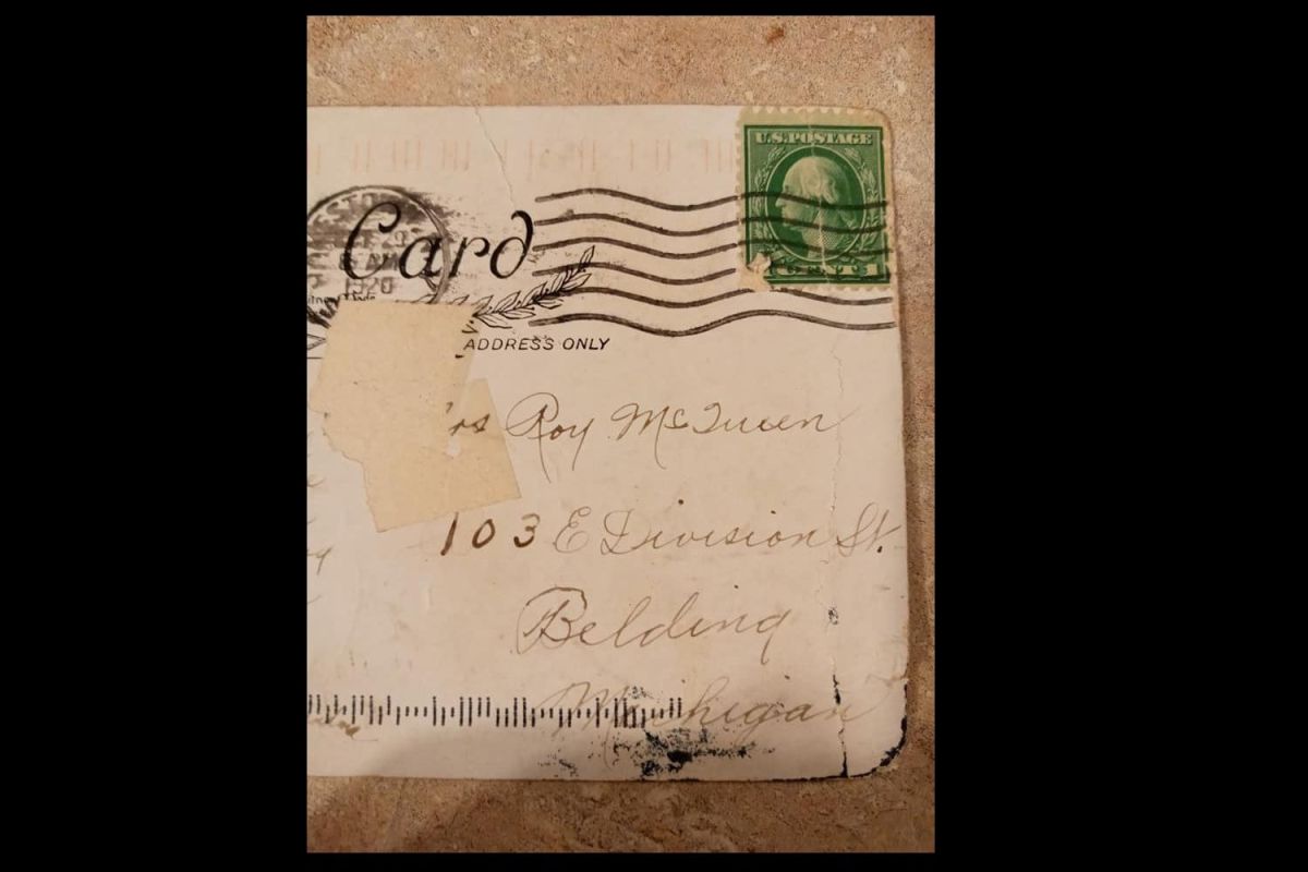 FOTO: Encontró en su buzón una postal enviada hace 100 años y esto es ...