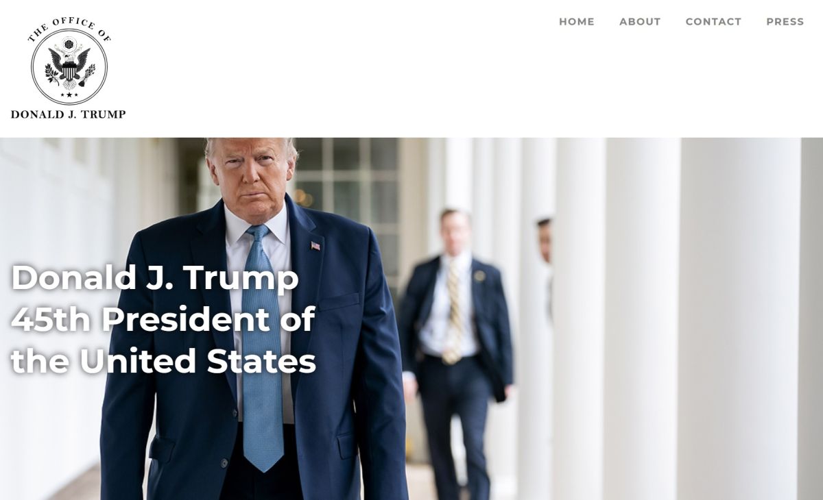 Trump lanza sitio web donde presume sus logros y los de Melania - El ...