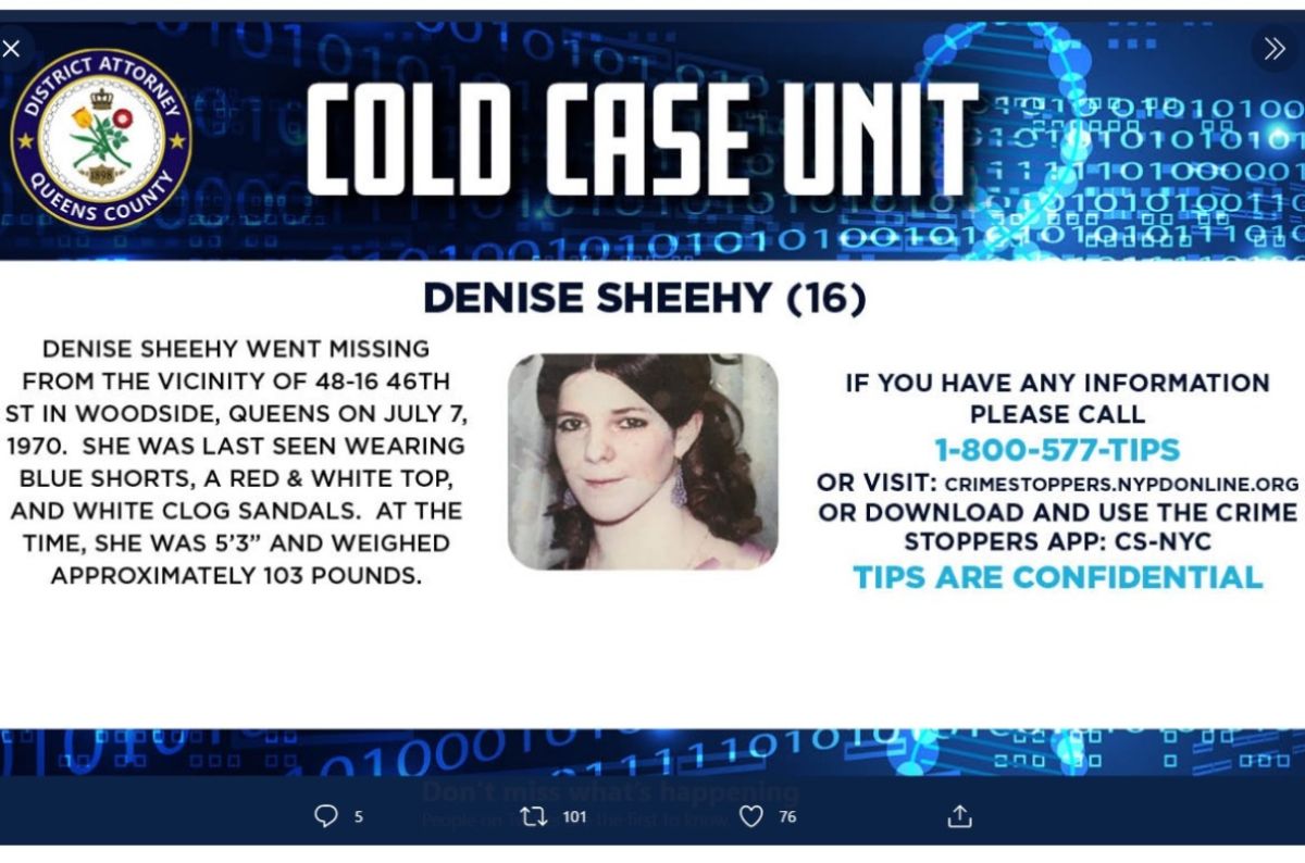 Misterio policial: “adolescente” cumplió 51 años desaparecida en Queens ...