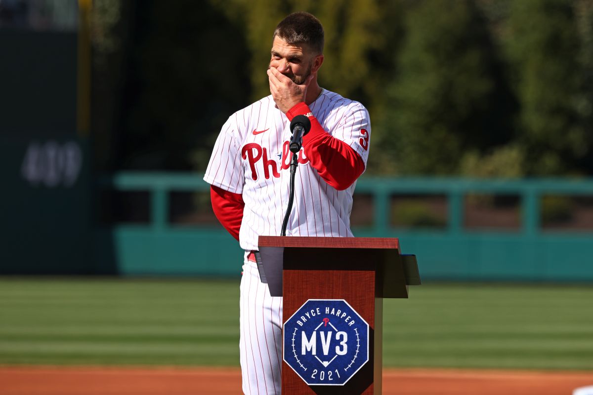 Philadelphia está de fiesta: Bryce Harper recibió su galardón como el ...