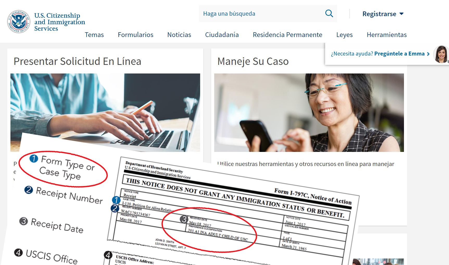 USCIS facilita a inmigrantes cómo conocer el estatus de sus casos - El ...