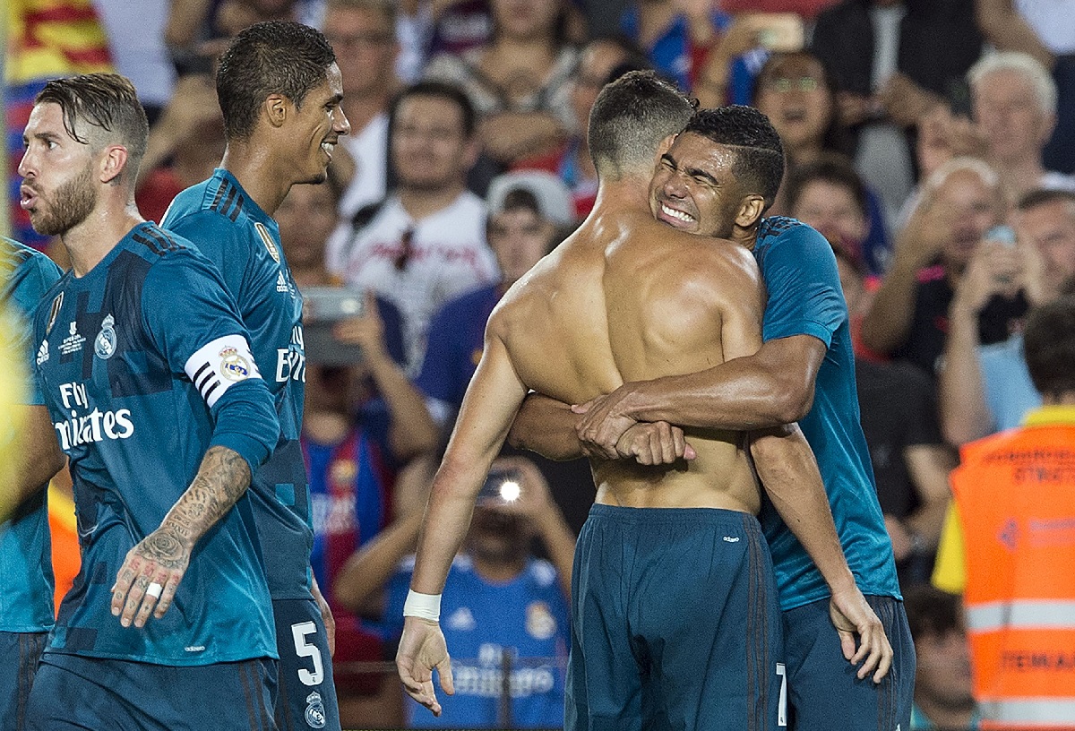 Casemiro Cristiano Ronaldo Y Varane Tres Multicampeones Del Real