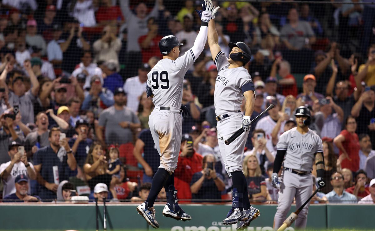 Cerca del récord: Aaron Judge disparó su jonrón 60 y con grand slam de Giancarlo Stanton en el ...