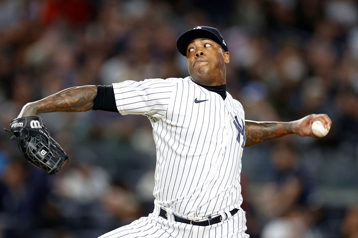 ¿Castigado? El pitcher cubano Aroldis Chapman se queda fuera de los ...