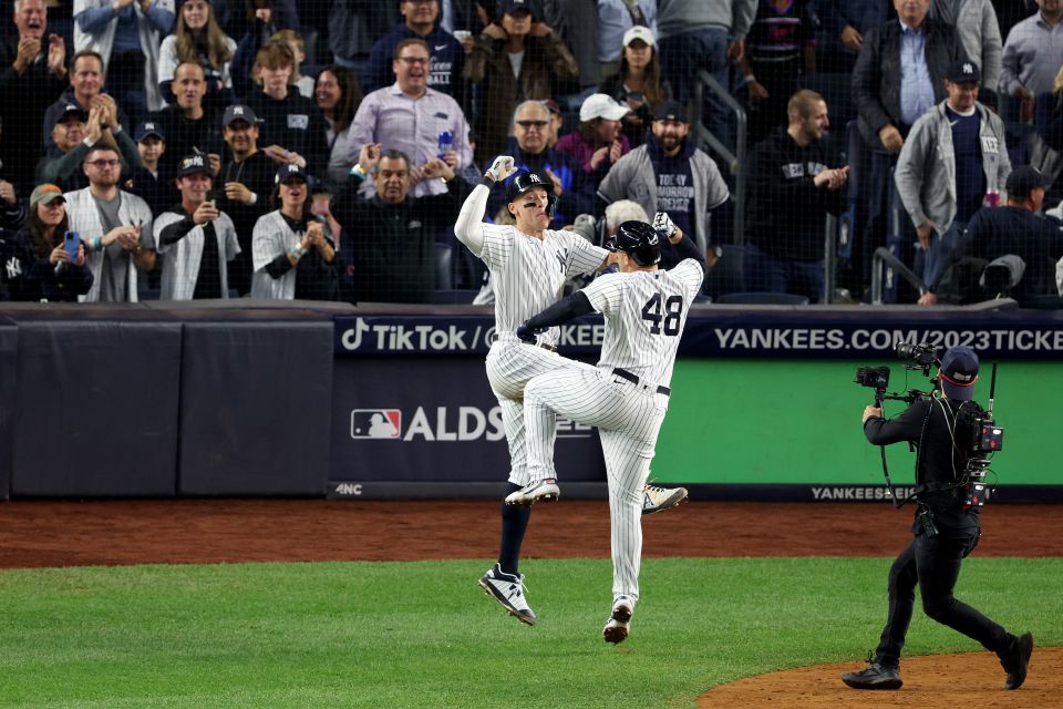 Pegaron primero: Yankees se queda con el primero de la Serie Divisional ...