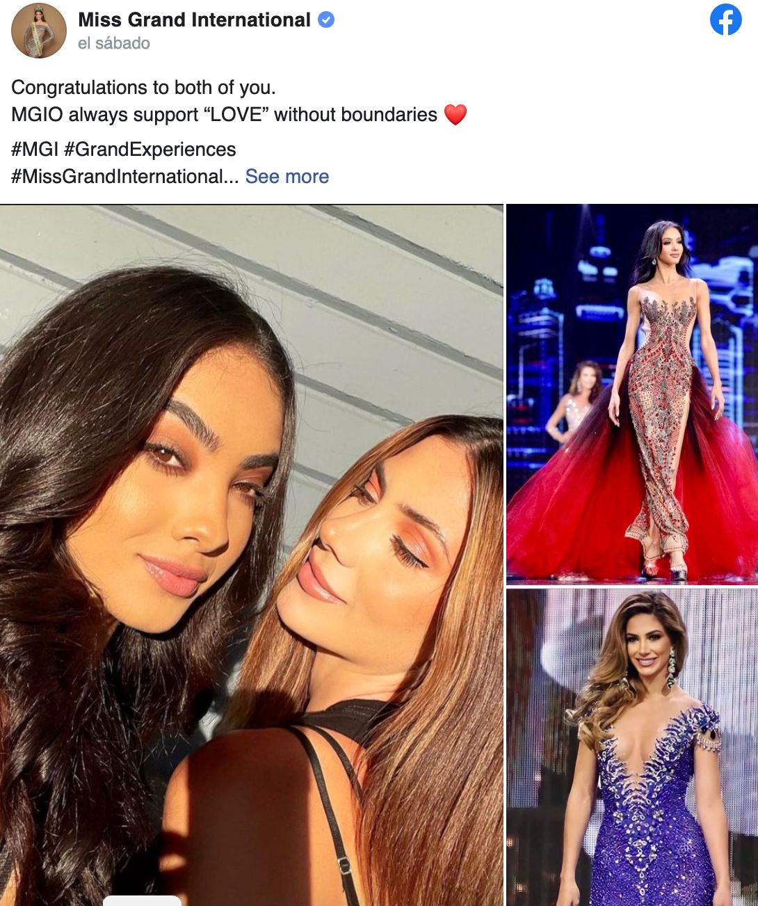Miss Puerto Rico y Miss Argentina se casan luego de años de mantener su ...