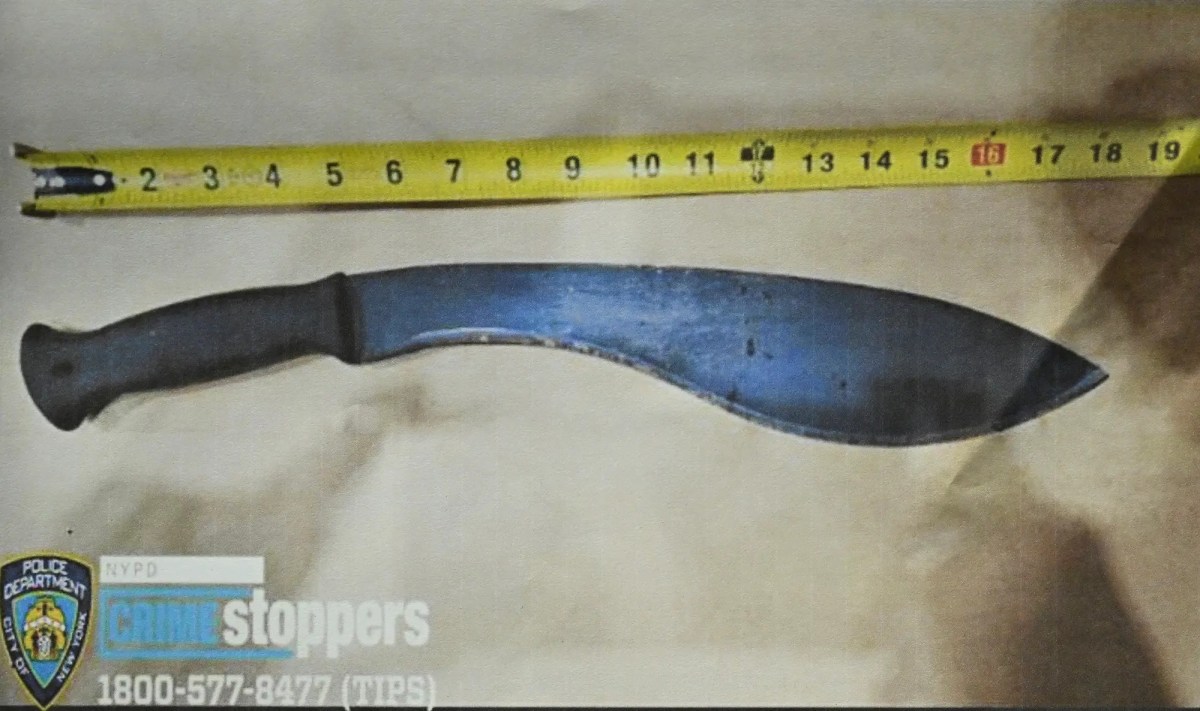 Oficiales de Nueva York fueron atacados con un machete por un supuesto ...
