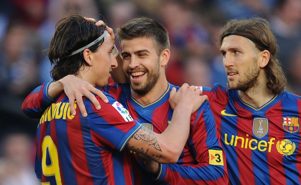 13 años después Gerard Piqué explica su polémica foto con Zlatan ...