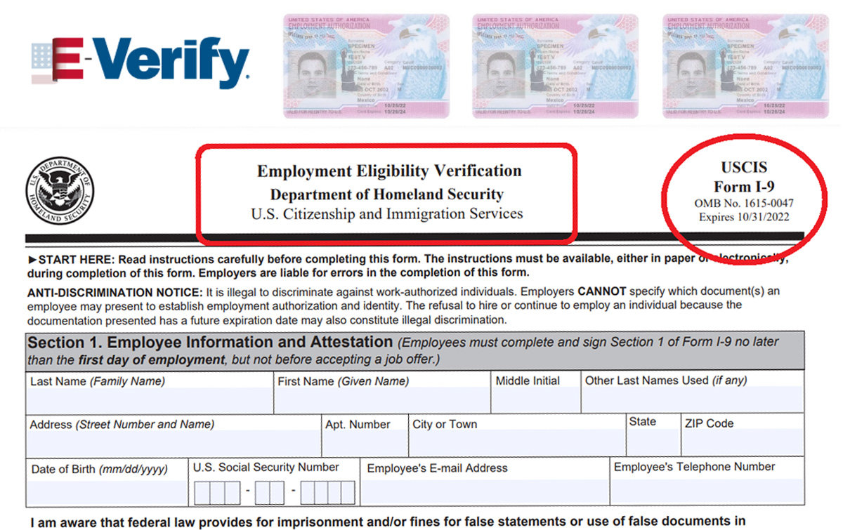USCIS mejora formulario de E-Verify para demostrar autorización de ...