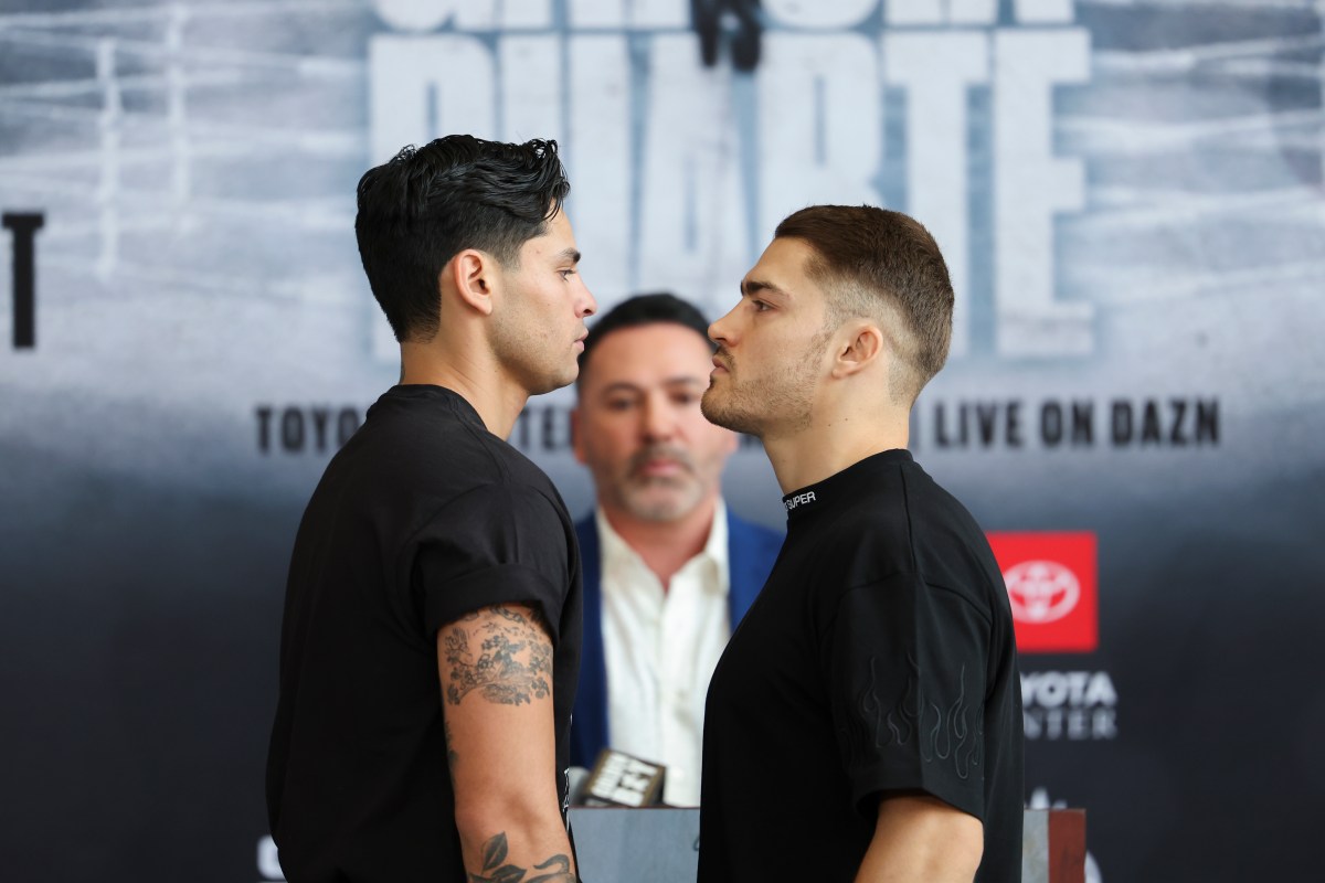Ryan García y Óscar Duarte se retan cara a cara en la presentación ...