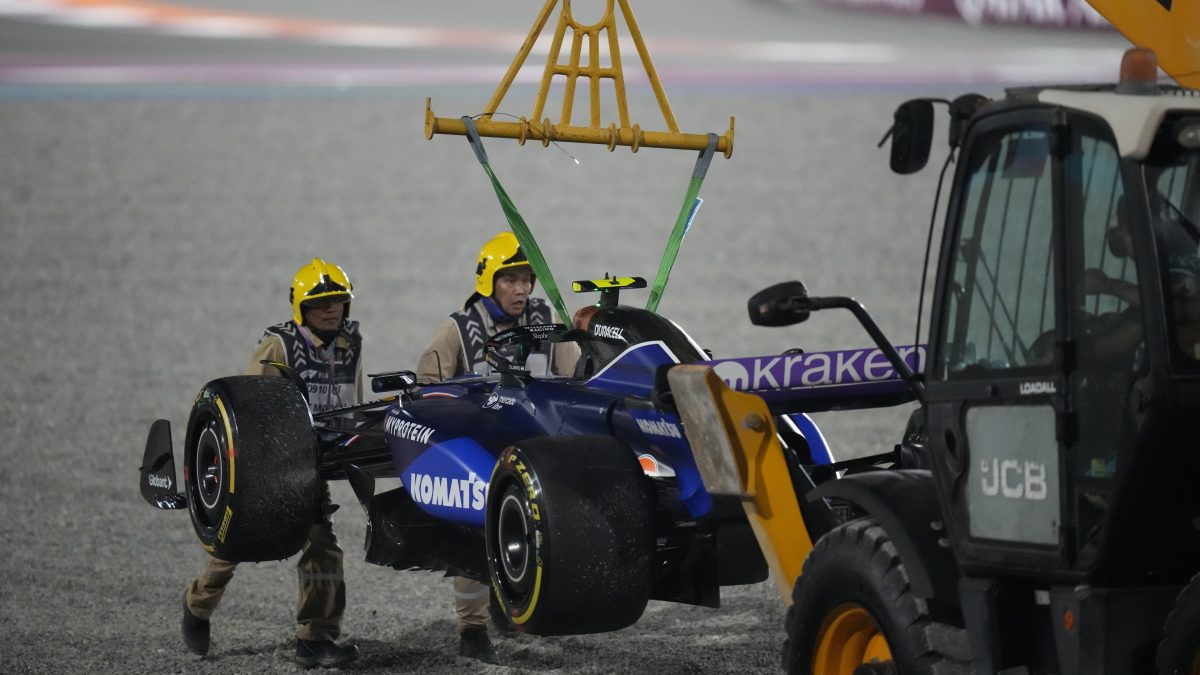 Colapinto tuvo que retirarse del GP de Qatar por accidente que generó ...