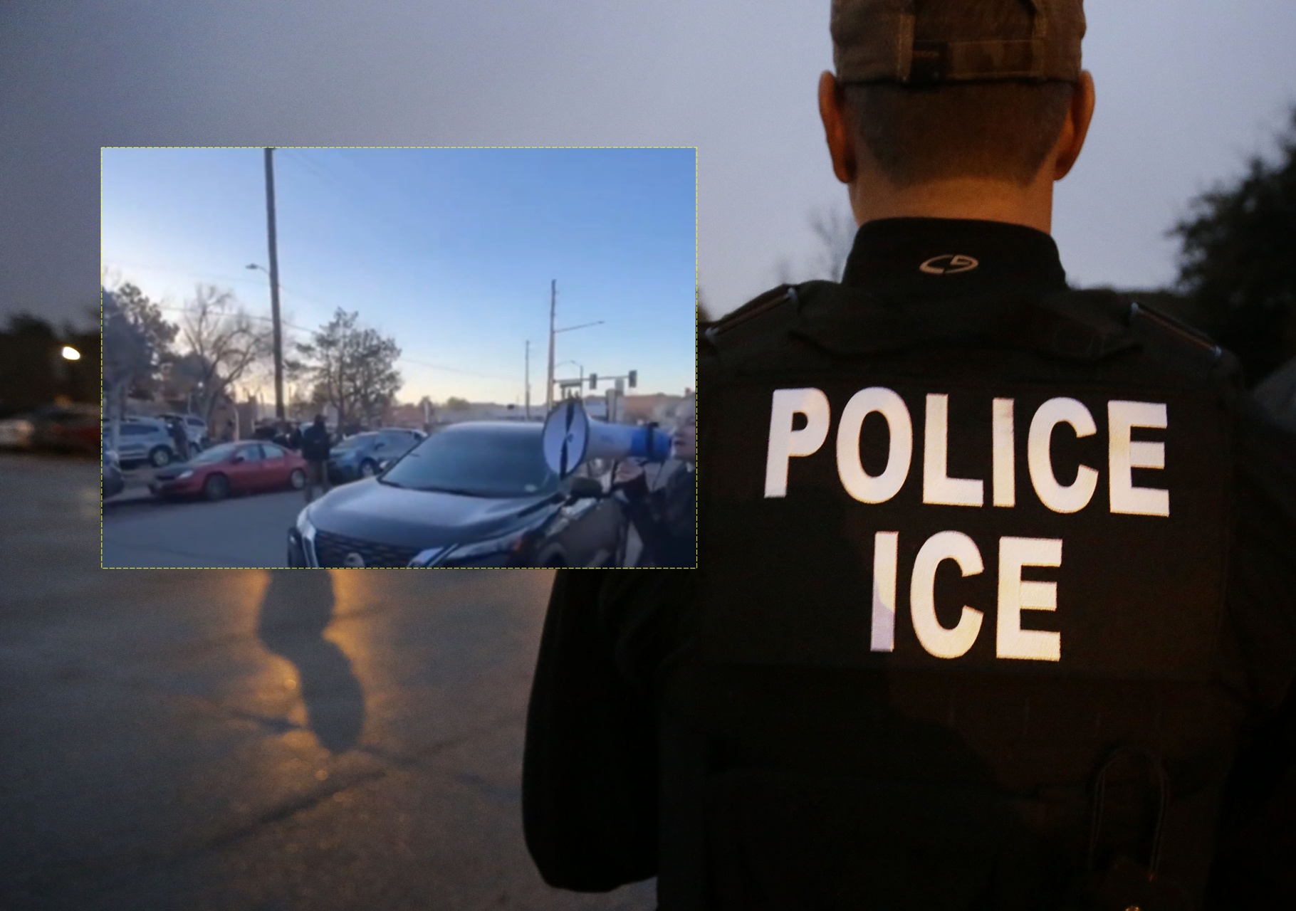 Salió con un megáfono a la calle durante redada de ICE para alertar a ...